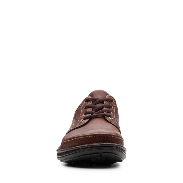 Clarks Mens Shoe Nature Three Mahogany Leather - Donaghys