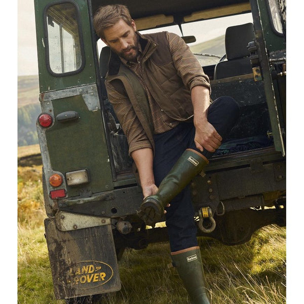 Barbour Mens Tall Wellington Tempest Olive - Donaghys