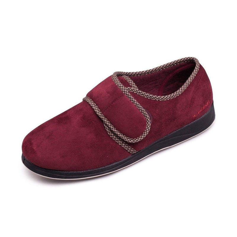 Padders Mens Harry Slippers Burgundy - Donaghys
