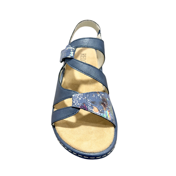 Redz Womens Sandal Y21002 Navy/Multi - Donaghys