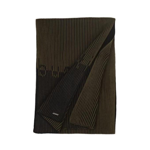 Bugatti Mens Scarf 630205 Dark Olive - Donaghys