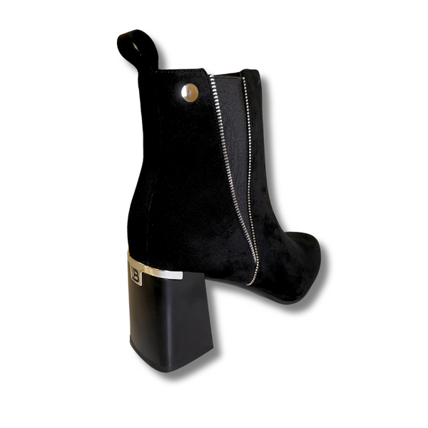 Redz Womens Boot 85746 Black Suede - Donaghys