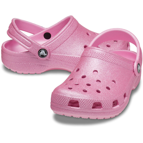 Croc Girls Classic Clog Pink Tweed - Donaghys