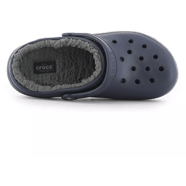 Crocs Kids Sandal Classic Lined Clog Navy/Charcoal - Donaghys