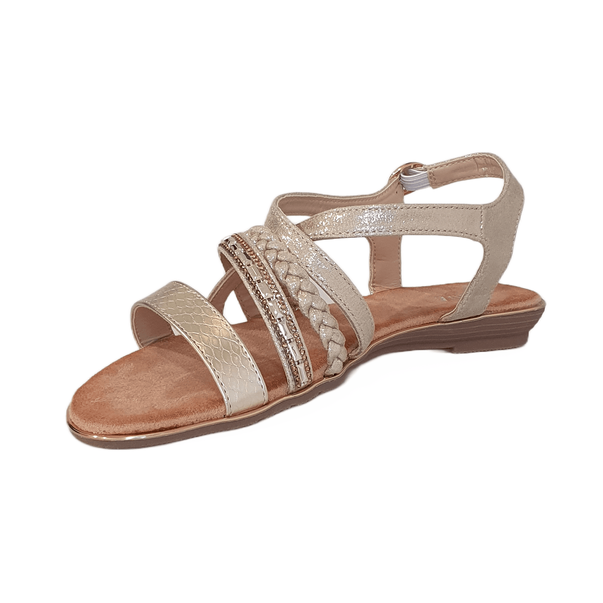 Redz Womens Sandal B6Z6683 Gold - Donaghys